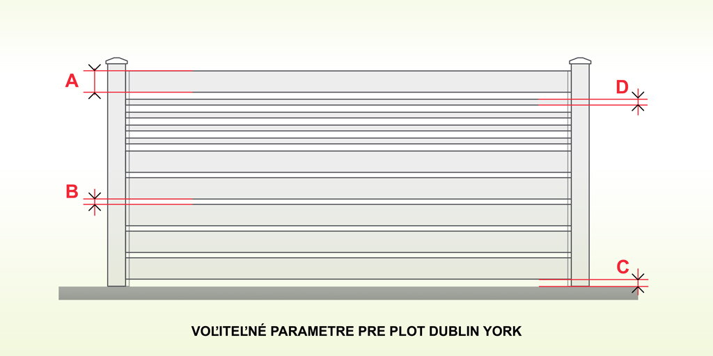 Hliníkový plot Dublin